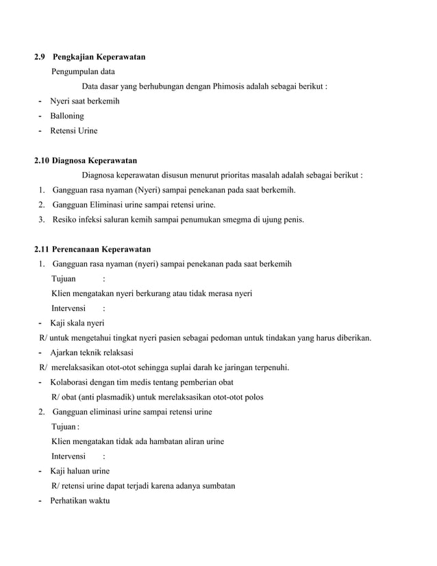 Askep phimosis | PDF