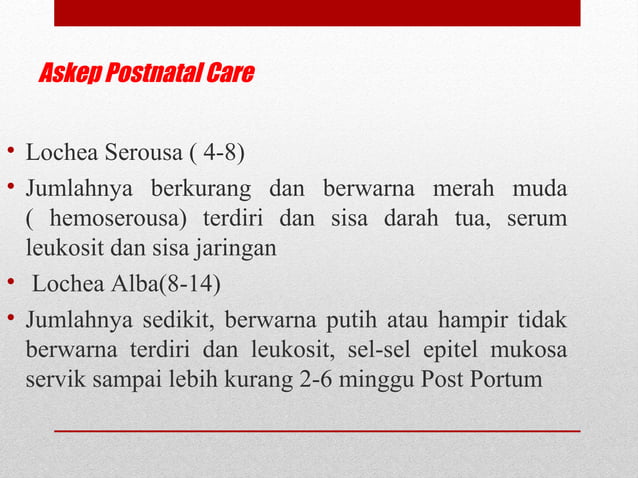 Askep post partum | PPT