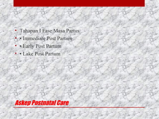 Askep post partum | PPT