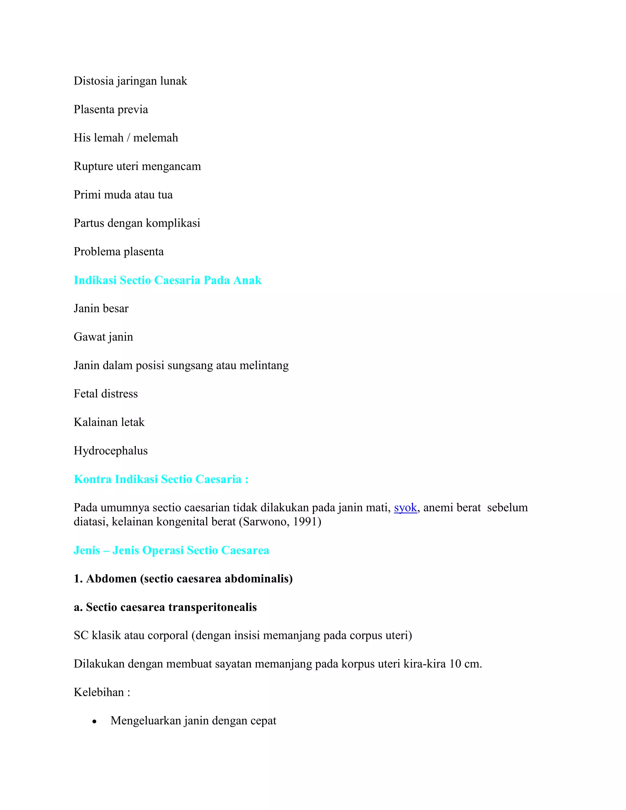 Askep sectio caesarea | DOCX