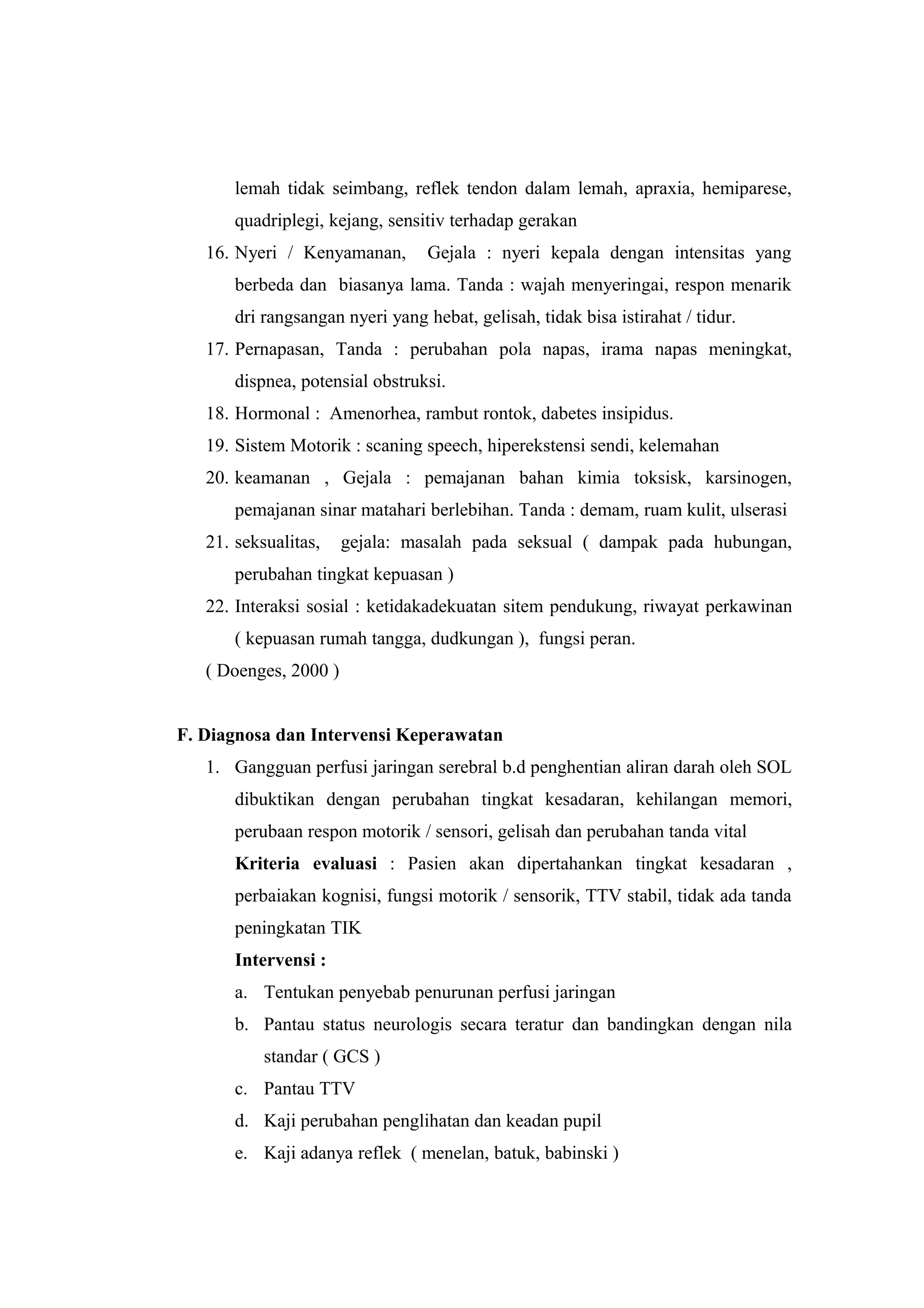 Askep space occupying lession ( sol ) | DOC