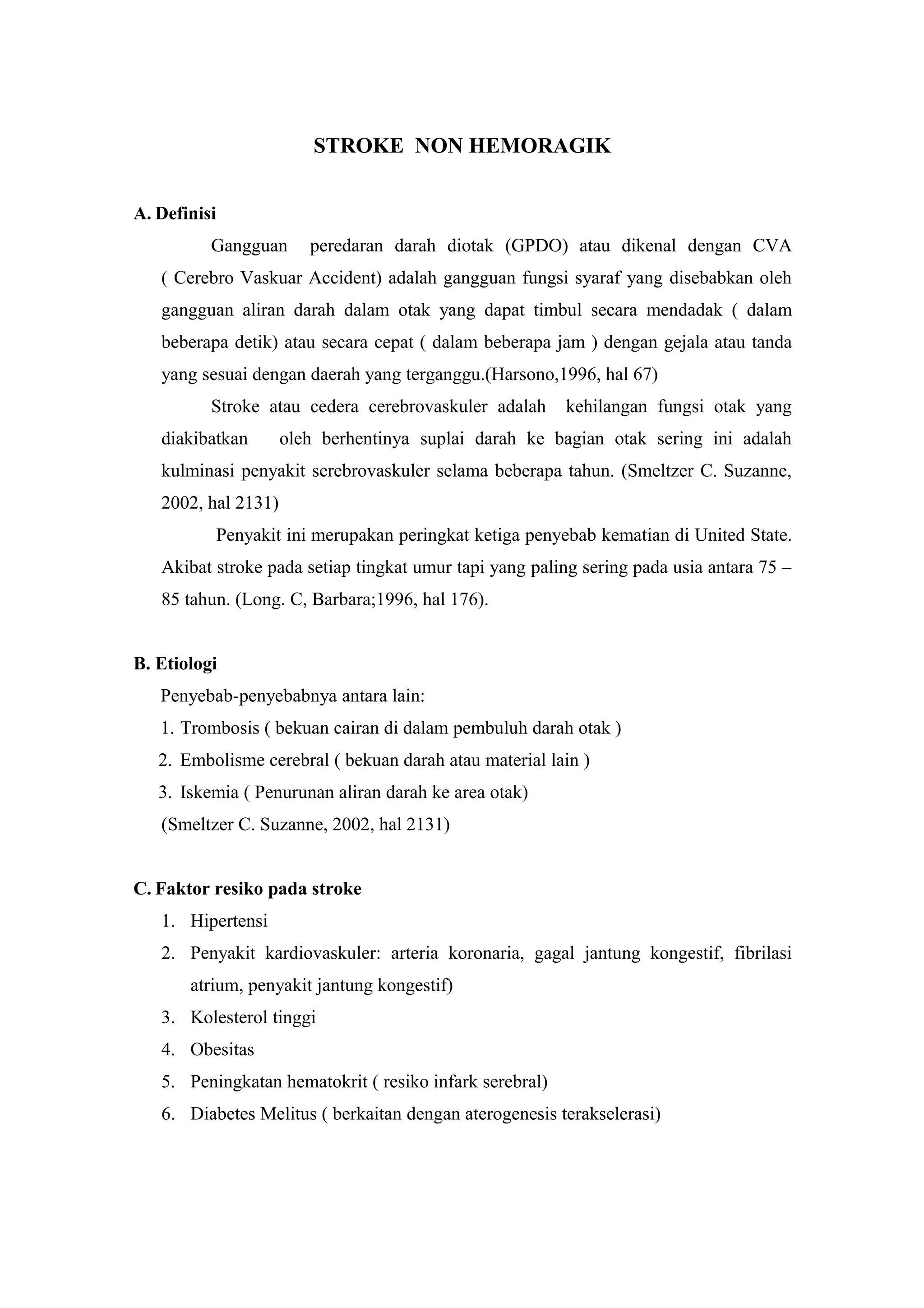 Askep stroke hemorhagic | DOC