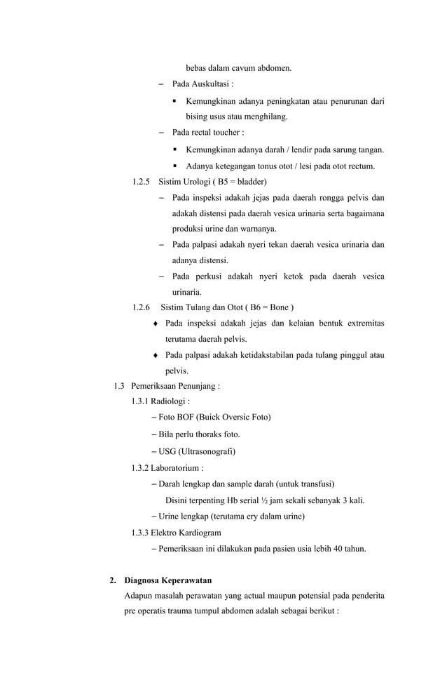 Askep t. tumpul abdomen | PDF