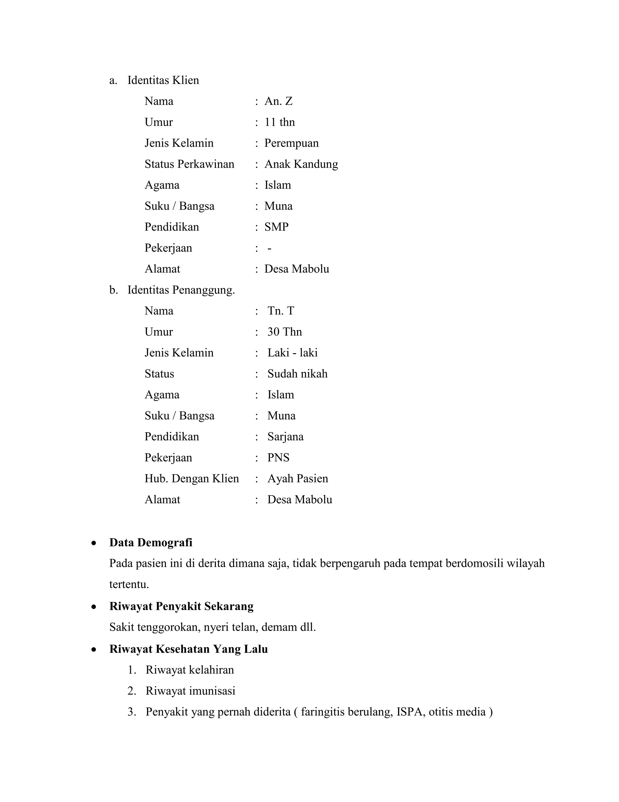 Askep tonsilitis dan laringitis | DOCX