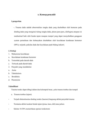 Askep trauma dada lia & ian | DOCX