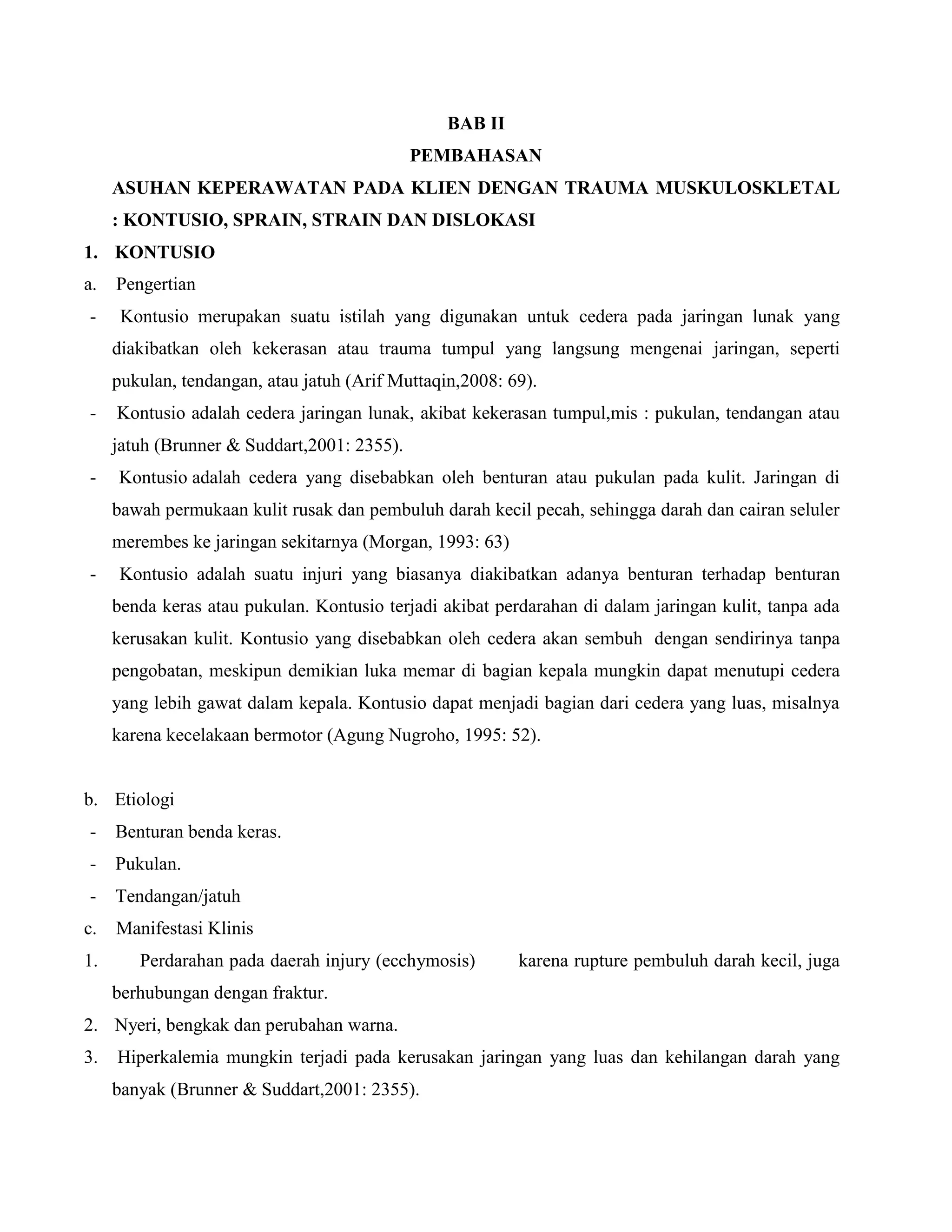 Askep trauma muskuloskeleta1 | DOCX