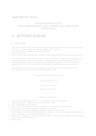 Askep trauma tusuk | DOCX