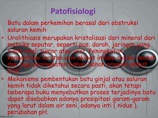 Askep urolithiasis | PPTX