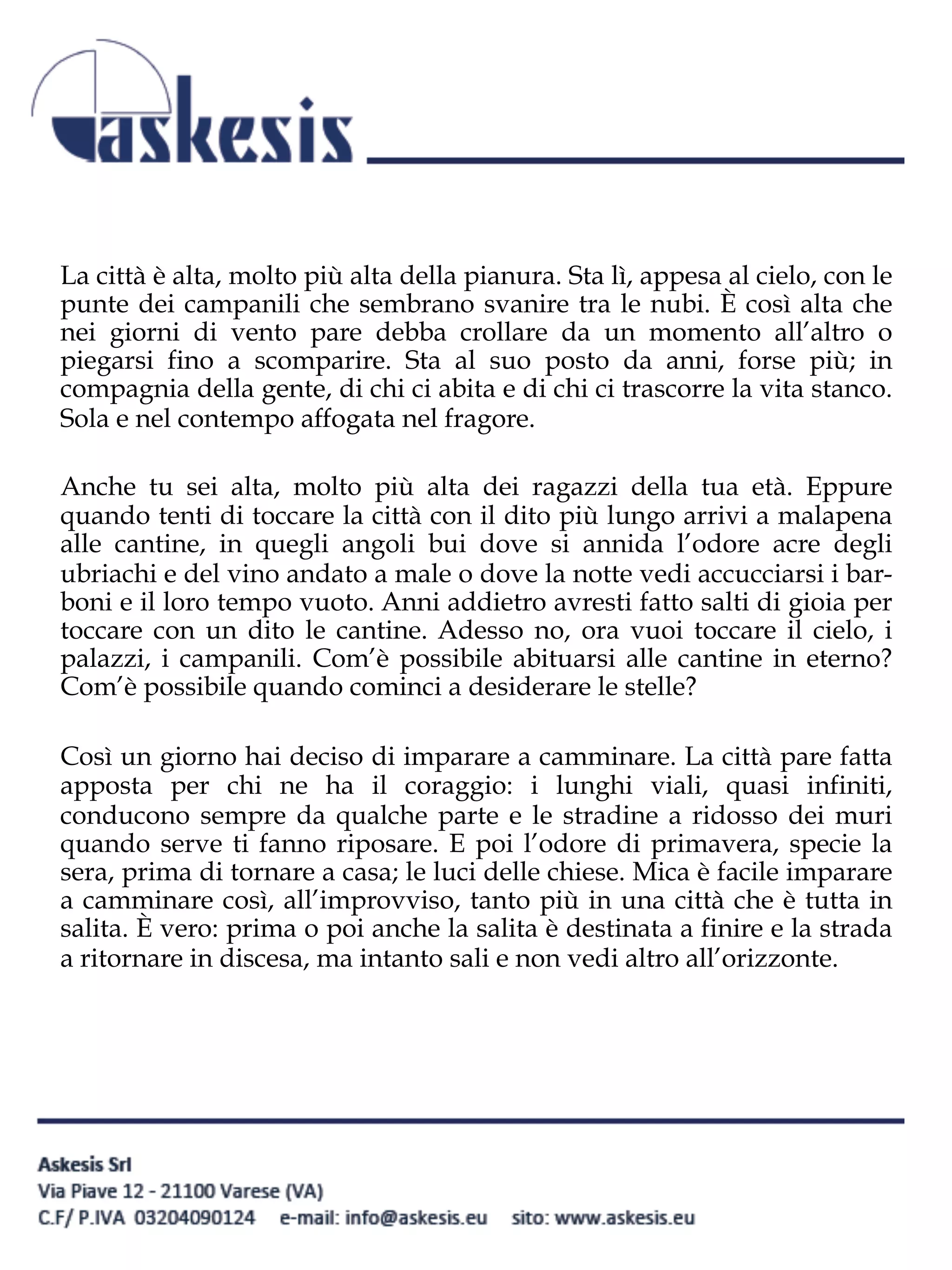 Askesis | "Una regola per principianti" di Massimo Folador | PDF