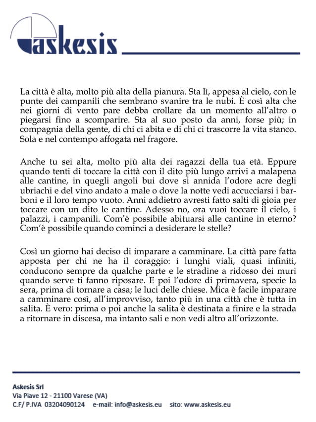 Askesis | "Una regola per principianti" di Massimo Folador | PDF