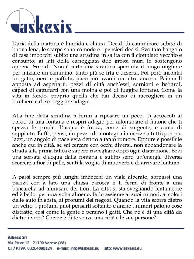 Askesis | "Una regola per principianti" di Massimo Folador | PDF