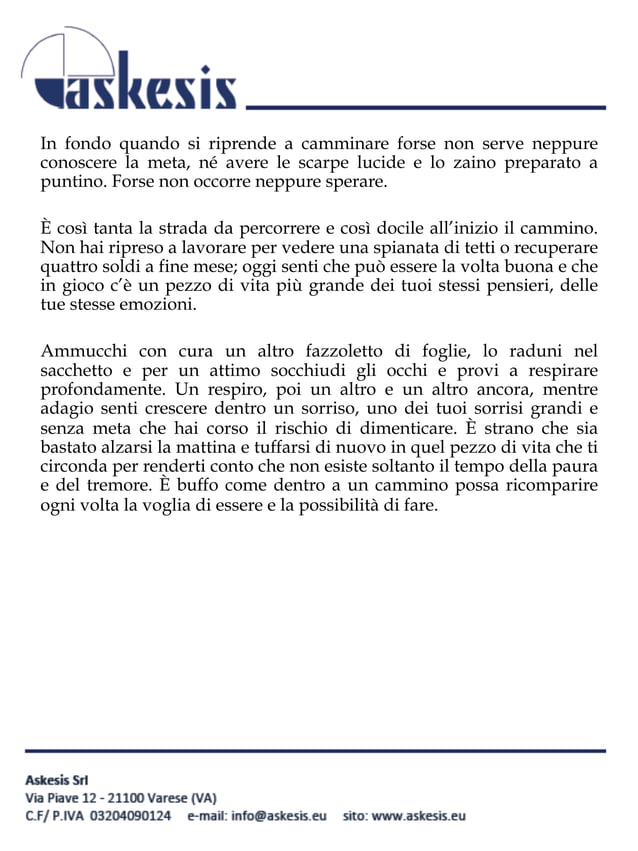Askesis | "Una regola per principianti" di Massimo Folador | PDF