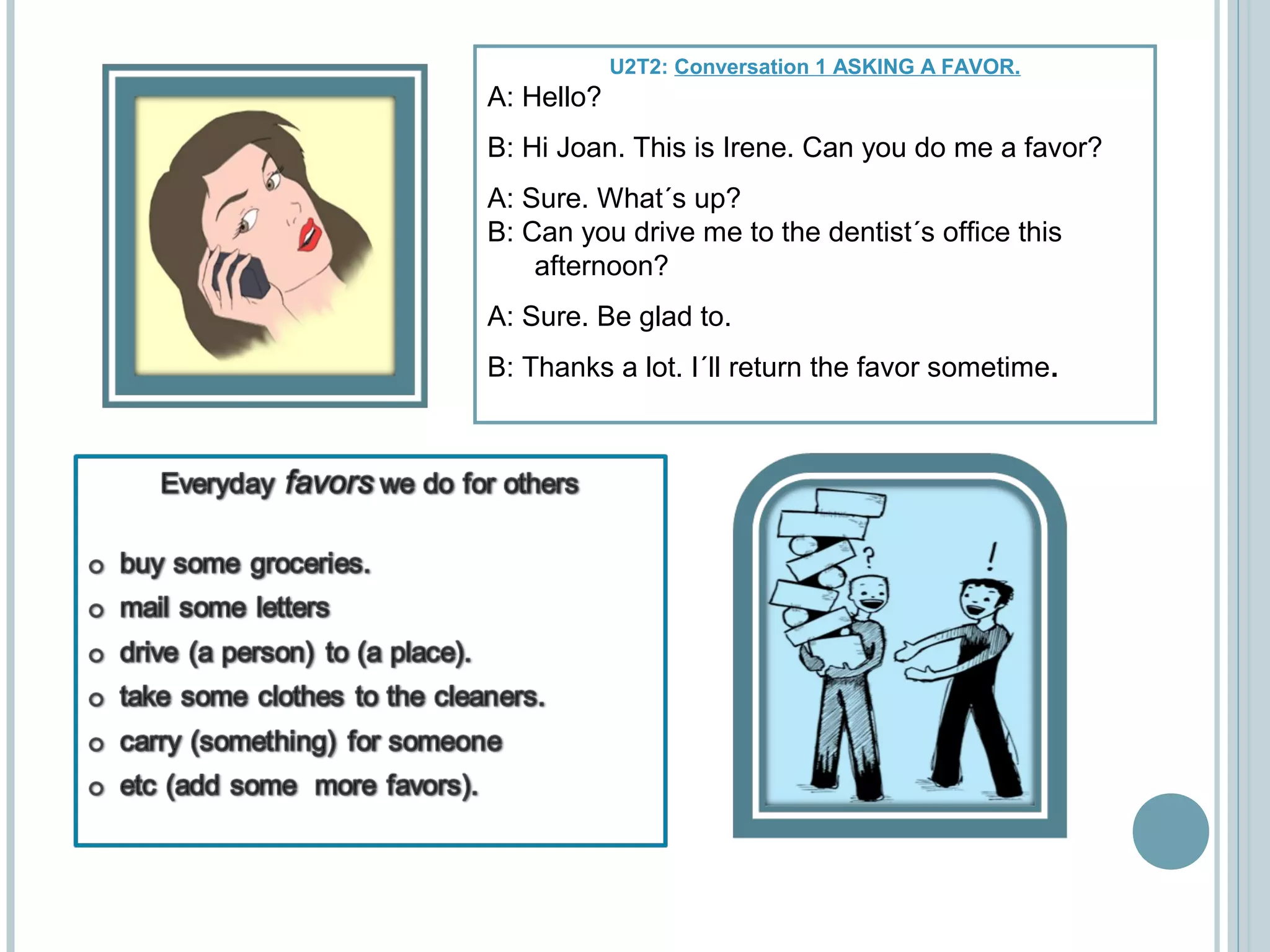 Ask for a favor with will | PPT