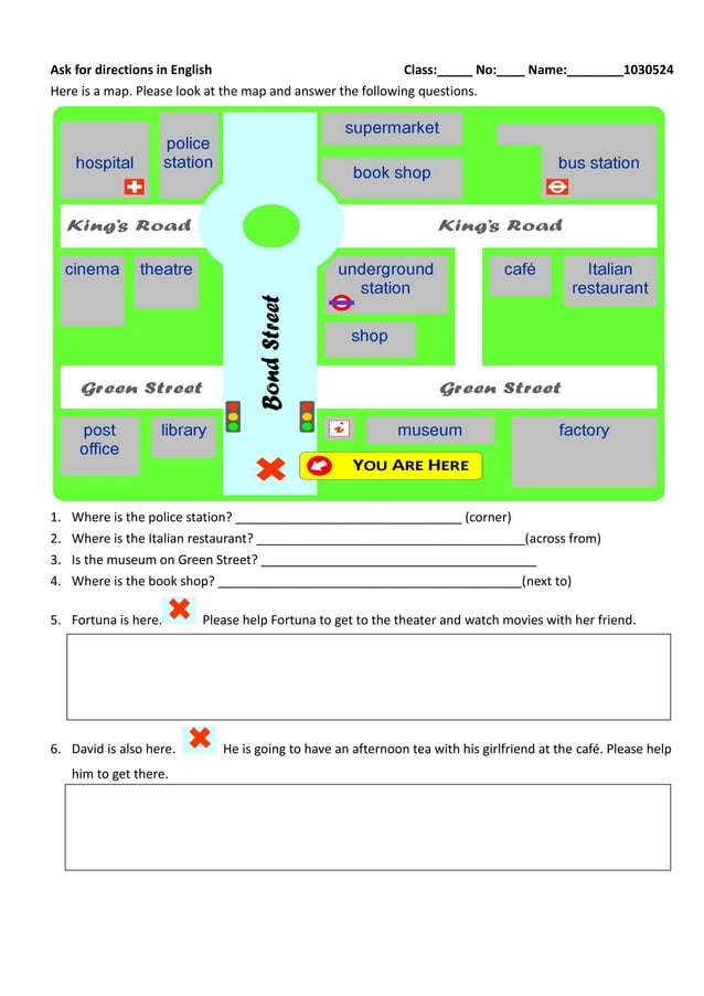 Ask for directions in english | PDF
