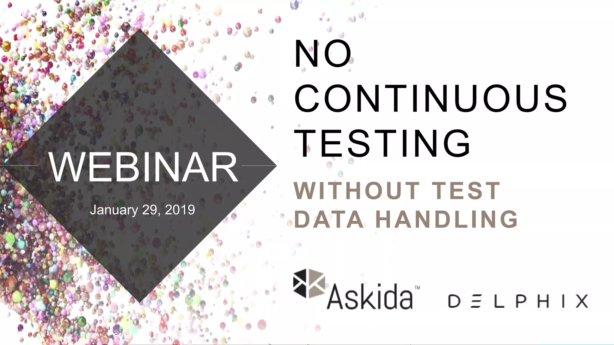 No Continuous Testing Without Test Data Handling | PPT