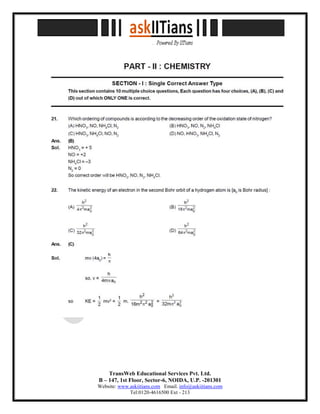 Askiitians iit-jee-solutions | PDF
