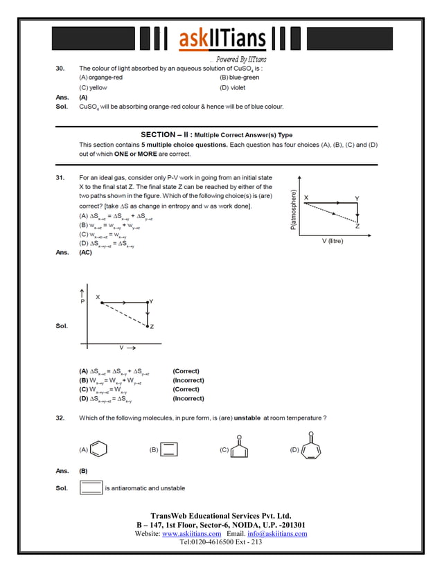 Askiitians iit-jee-solutions | PDF
