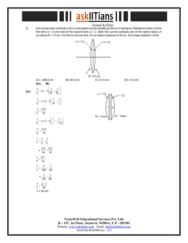 Askiitians iit-jee-solutions | PDF