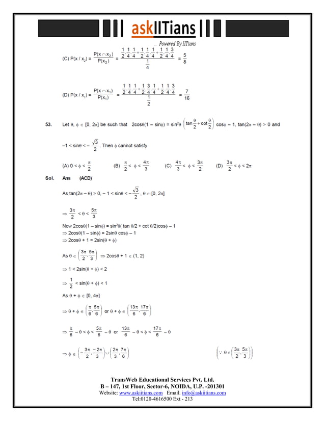 Askiitians iit-jee-solutions | PDF