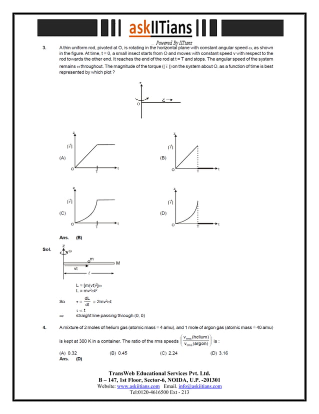Askiitians iit-jee-solutions | PDF