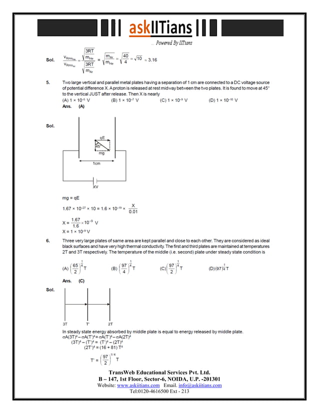 Askiitians iit-jee-solutions | PDF
