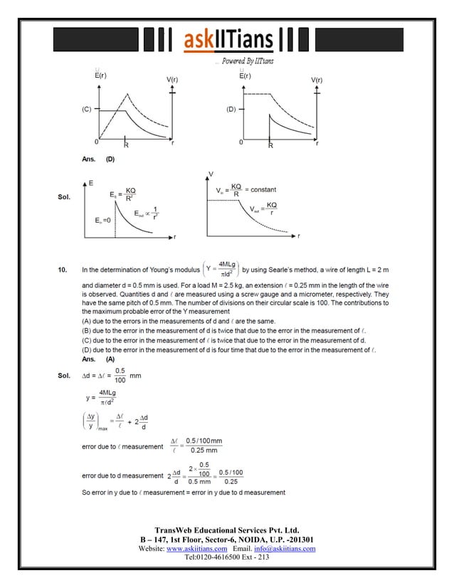Askiitians iit-jee-solutions | PDF