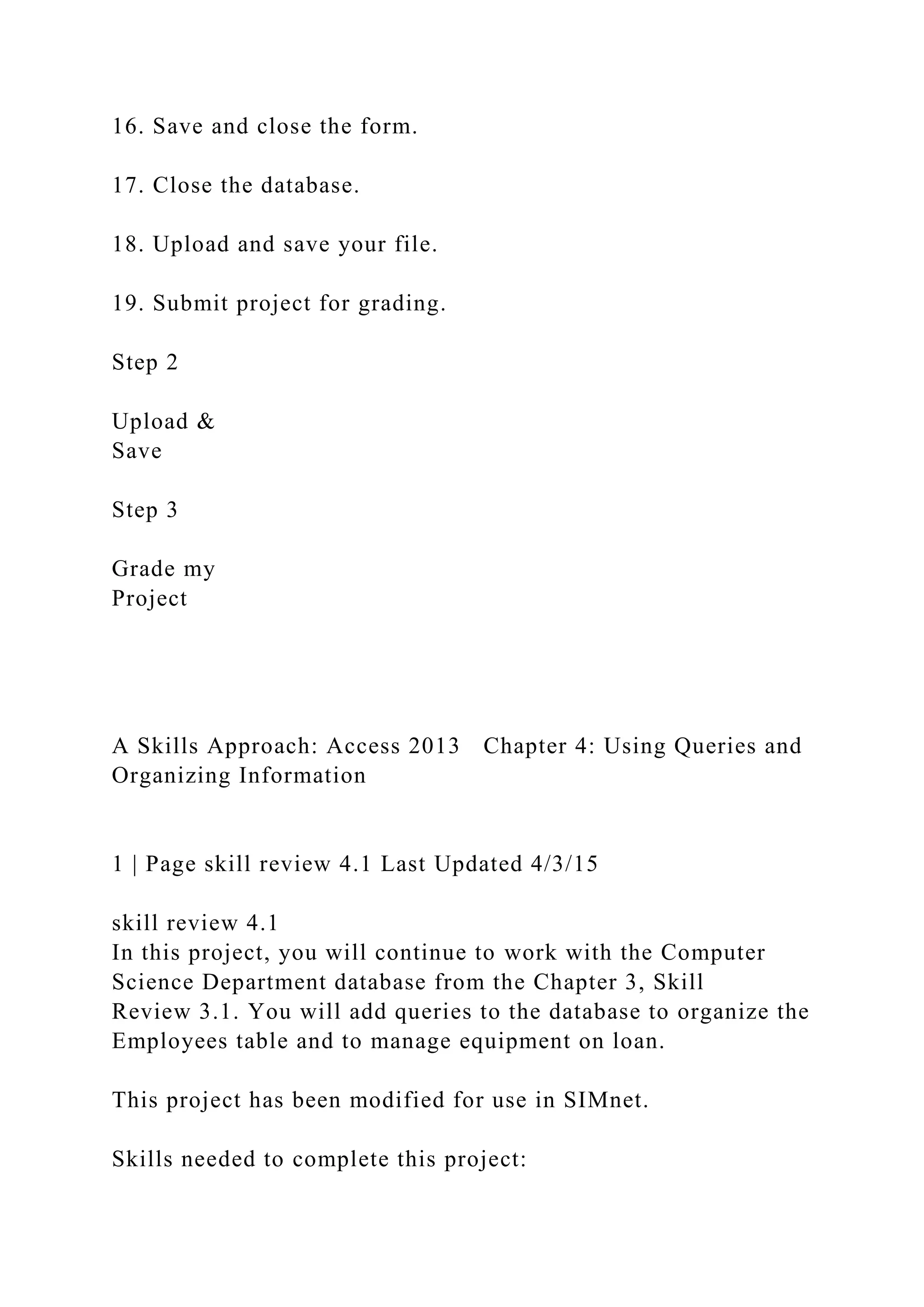 A Skills Approach Access 2013 Chapter 3 Working with Forms a.docx