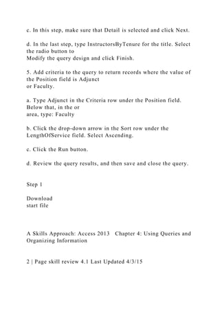 A Skills Approach Access 2013 Chapter 3 Working with Forms a.docx