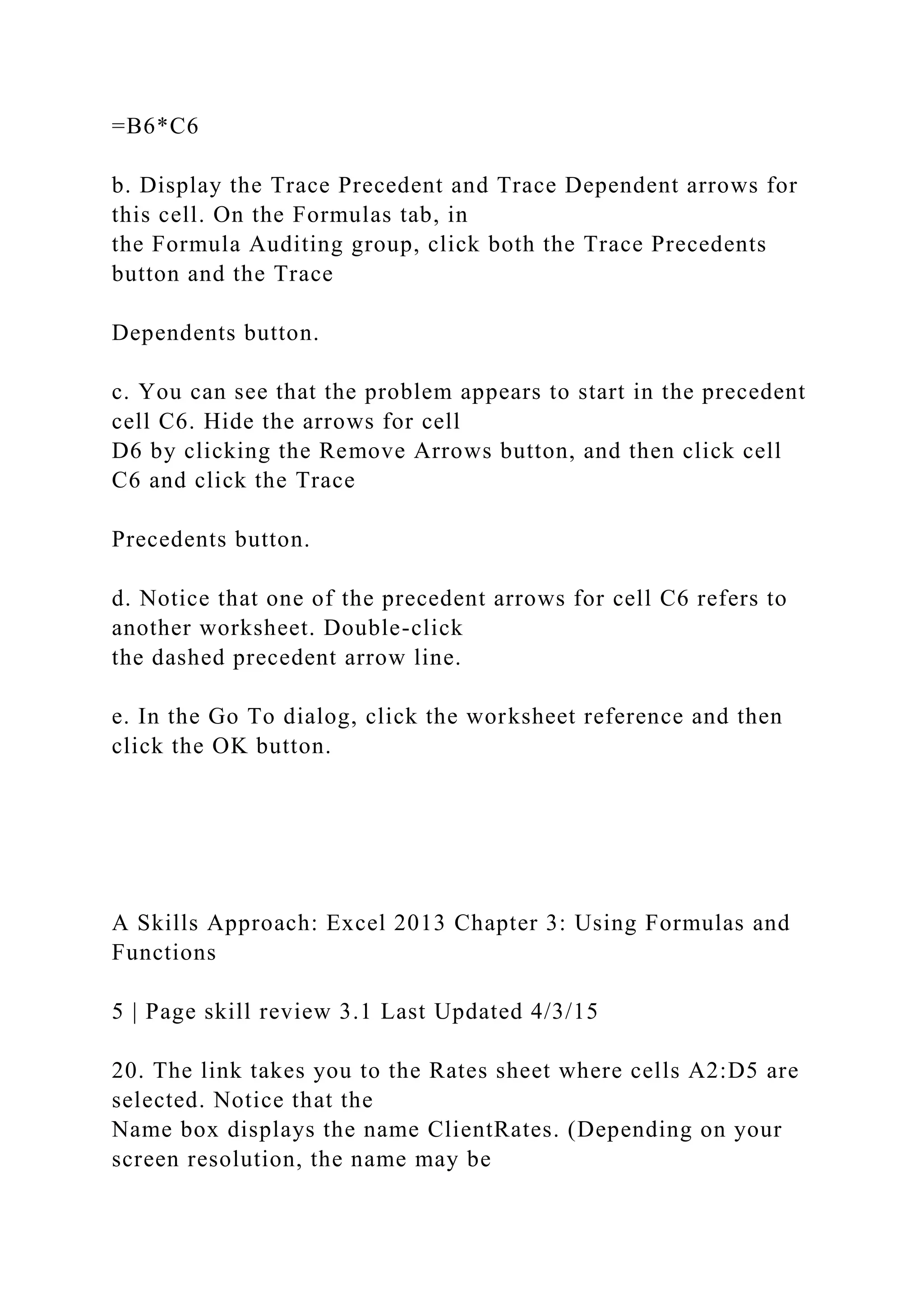 A Skills Approach Excel 2013 Chapter 3 Using Formulas and Fu.docx