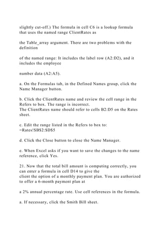 A Skills Approach Excel 2013 Chapter 3 Using Formulas and Fu.docx ...