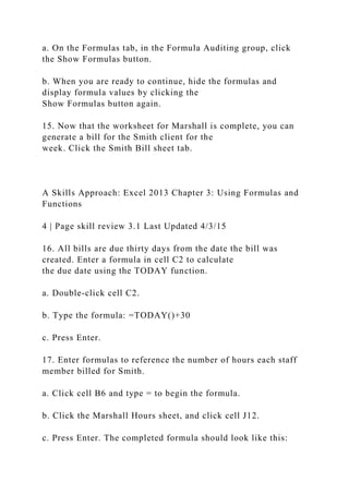 A Skills Approach Excel 2013 Chapter 3 Using Formulas and Fu.docx ...