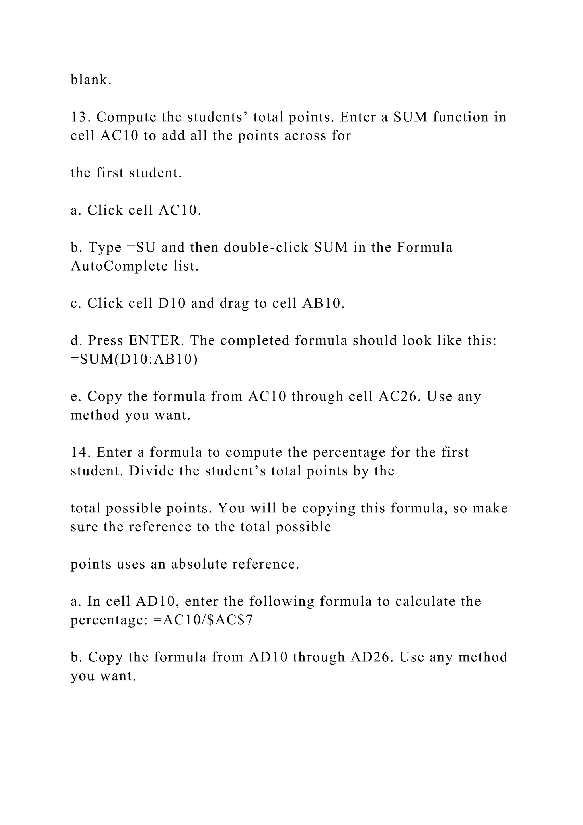 A Skills Approach Excel 2016 Chapter 3 Using Formulas and F.docx