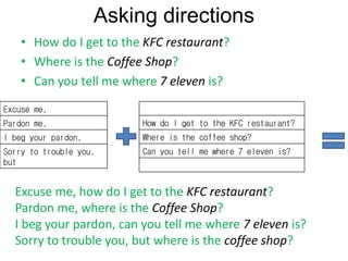 asking-and-giving-directions.pptx | Grocery Shopping | Shopping