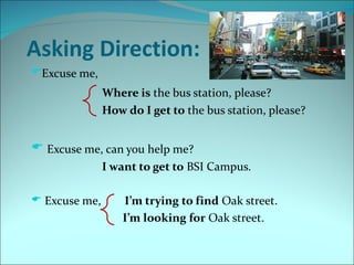 Asking and giving direction | PPT