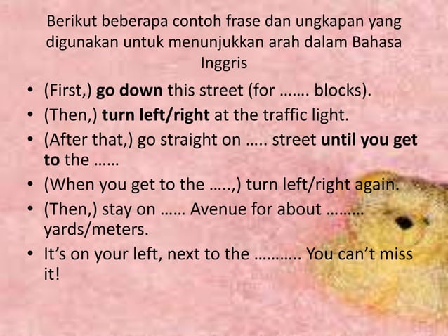 Asking and giving direction | PPTX