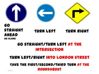 Asking and giving directions - Part 2 | PPT