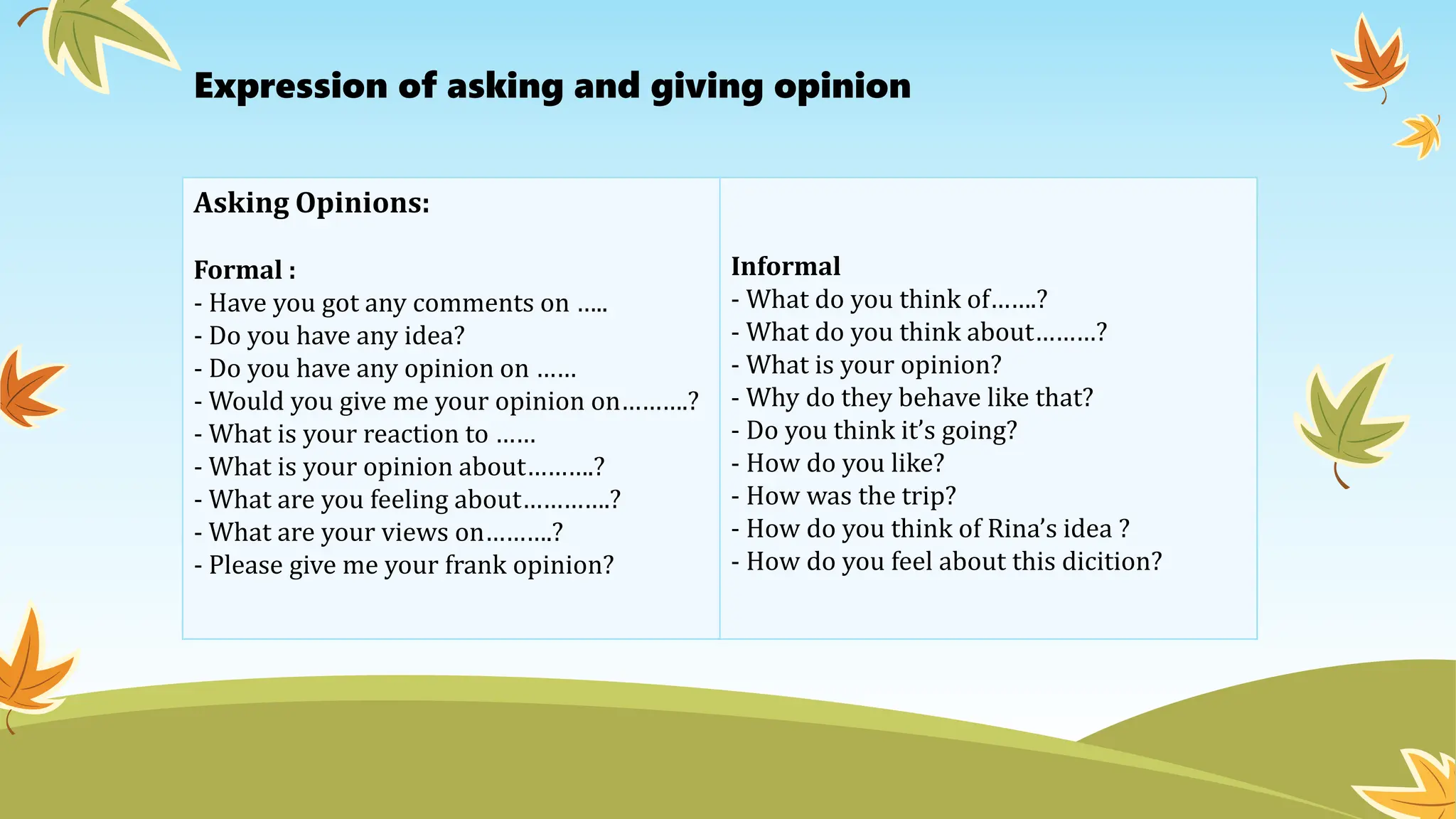 Asking_and_Giving_Opinion class 9_pptx.pptx