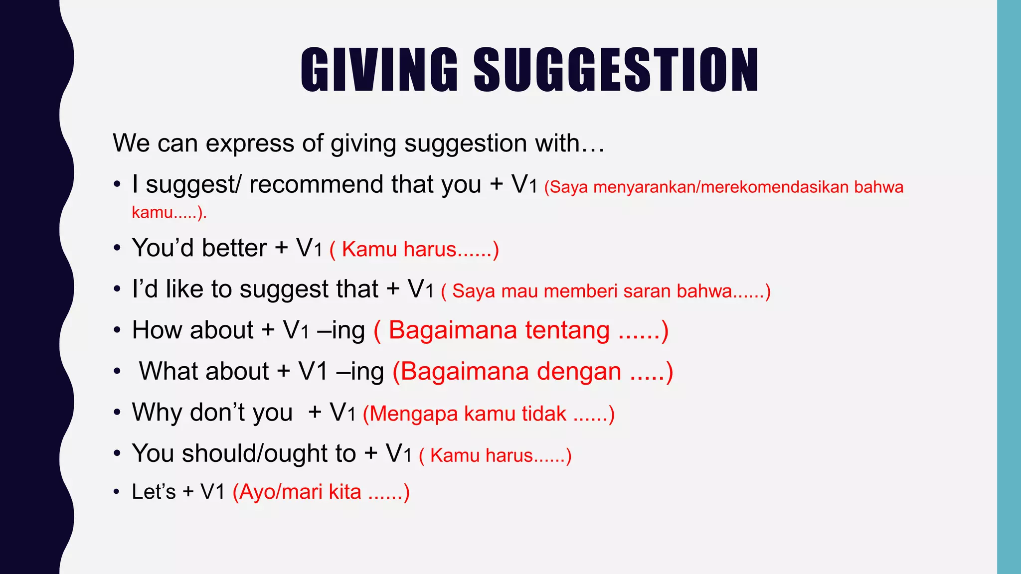 ASKING AND GIVING SUGGESTION CHAPTER 3.pptx