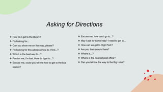 Asking and Giving the Directions.ppt