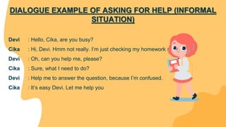 OFFERING HELP OFFERING SOMETHING ASKING.pptx | Financial Assistance | Personal Finance