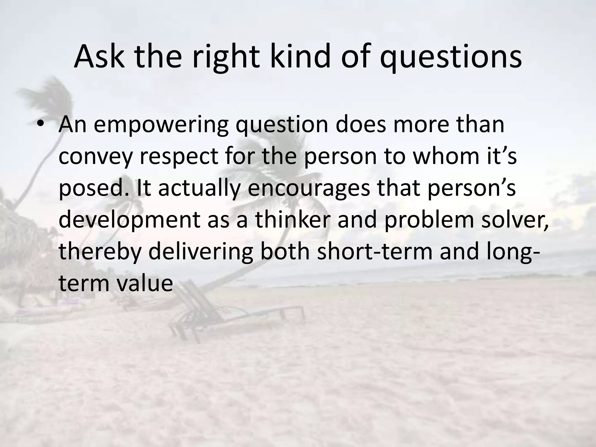 Asking Better Questions | PPTX