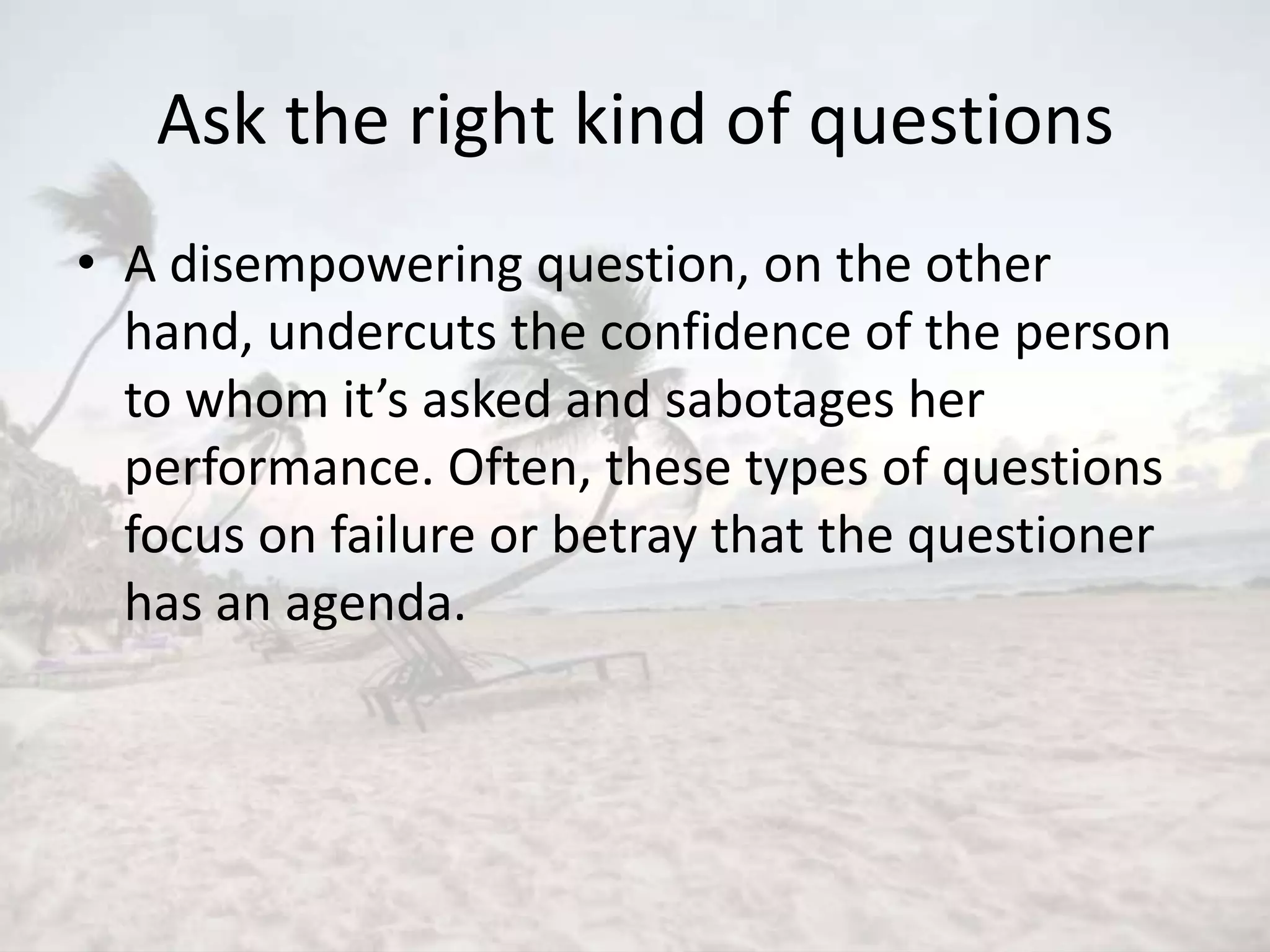 Asking Better Questions | PPTX