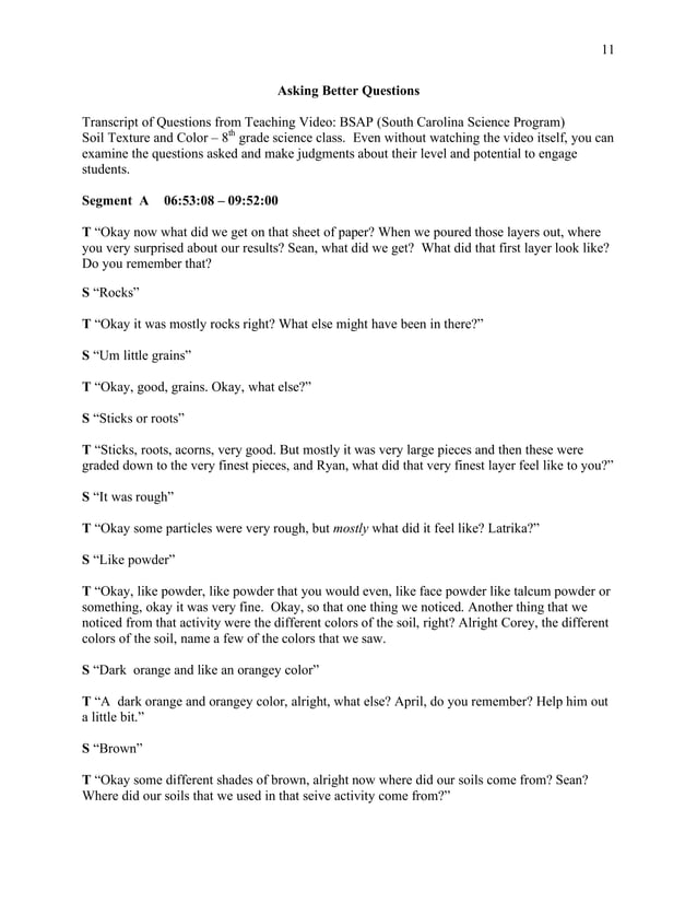 Asking better questions | PDF