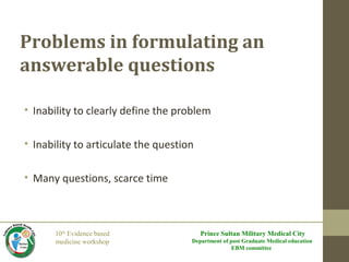 Asking clinical question | PPT