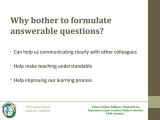 Asking clinical question | PPT