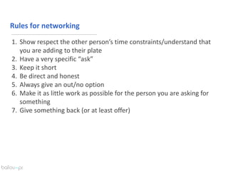 Asking effectively from important people & newtorking at TheFamily by ...