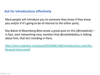 Asking effectively from important people & newtorking at TheFamily by ...