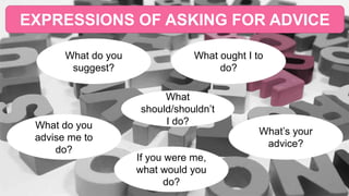 Asking for and Giving Advice - English for Interpersonal Interctions I ...