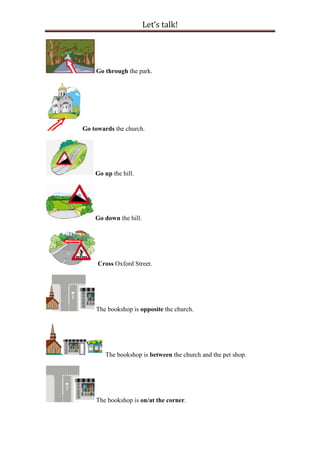 Asking For And Giving Directions Vocabulary | PDF