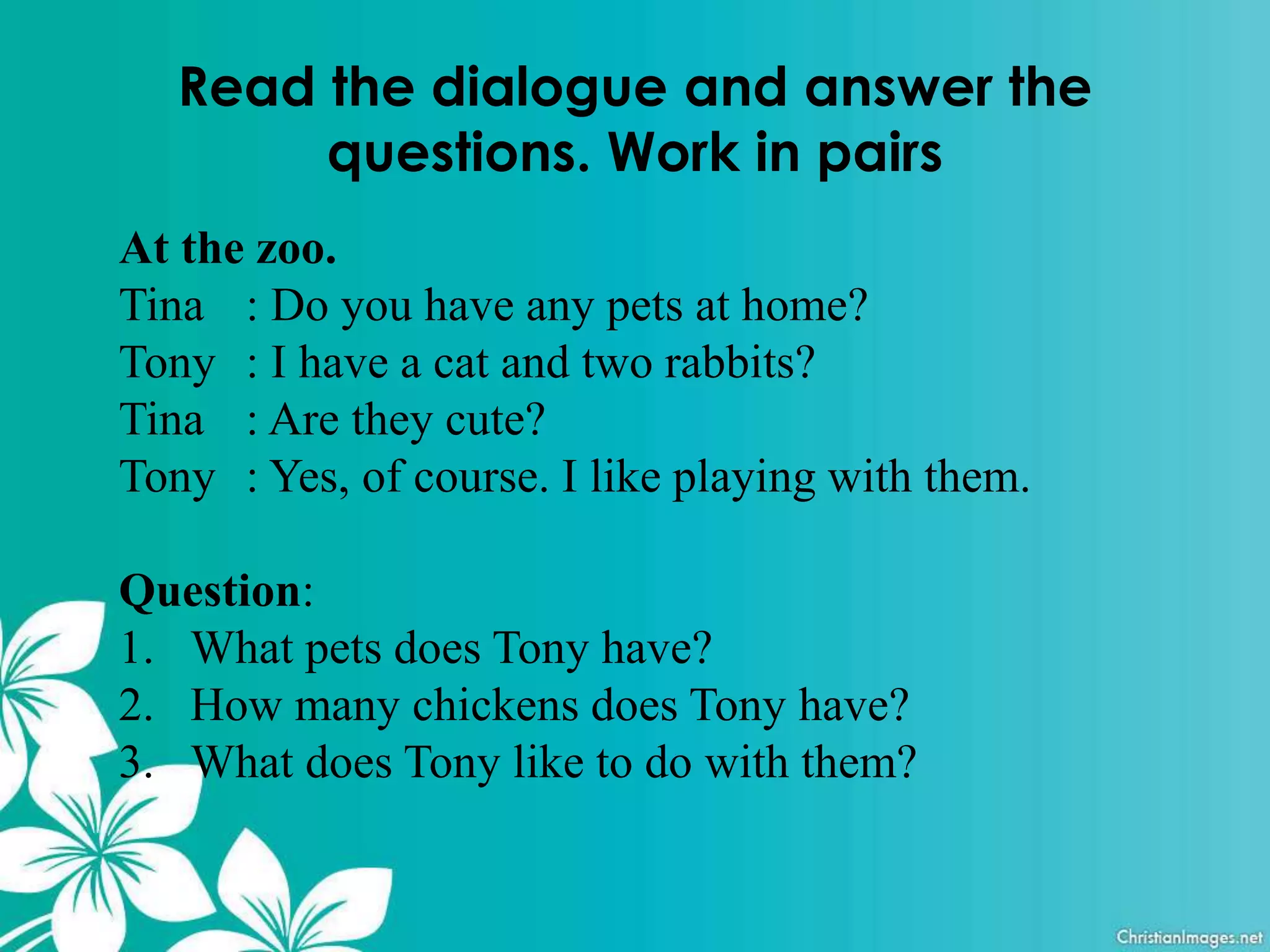 Asking for and giving information | PPTX